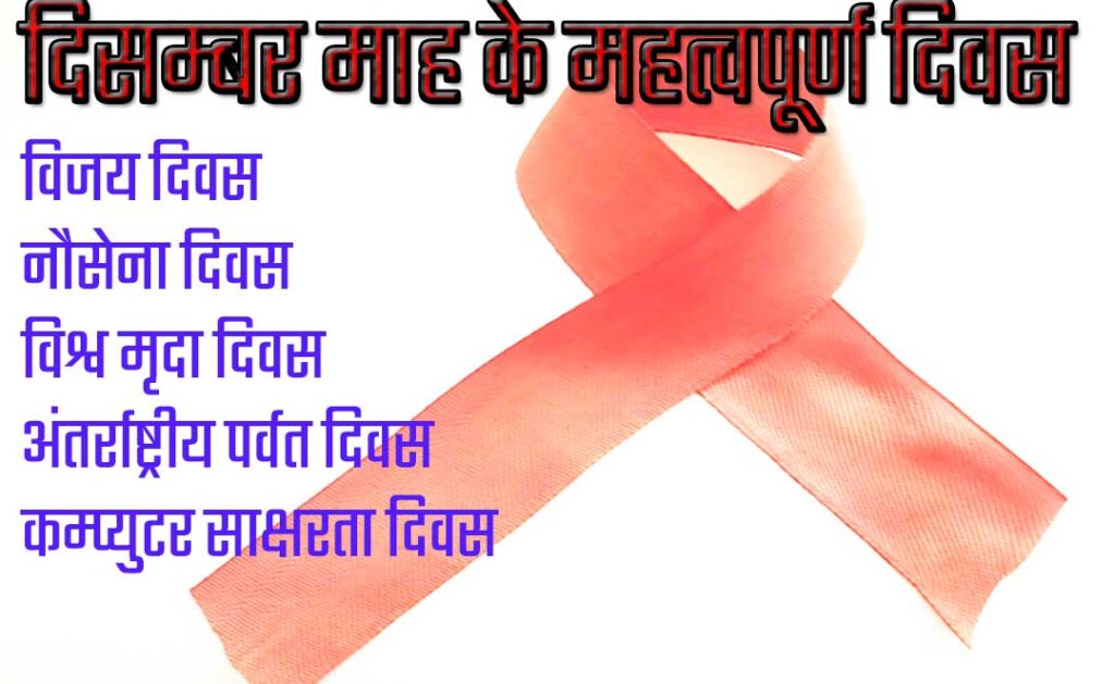 National and international important days of December - Nice Concept